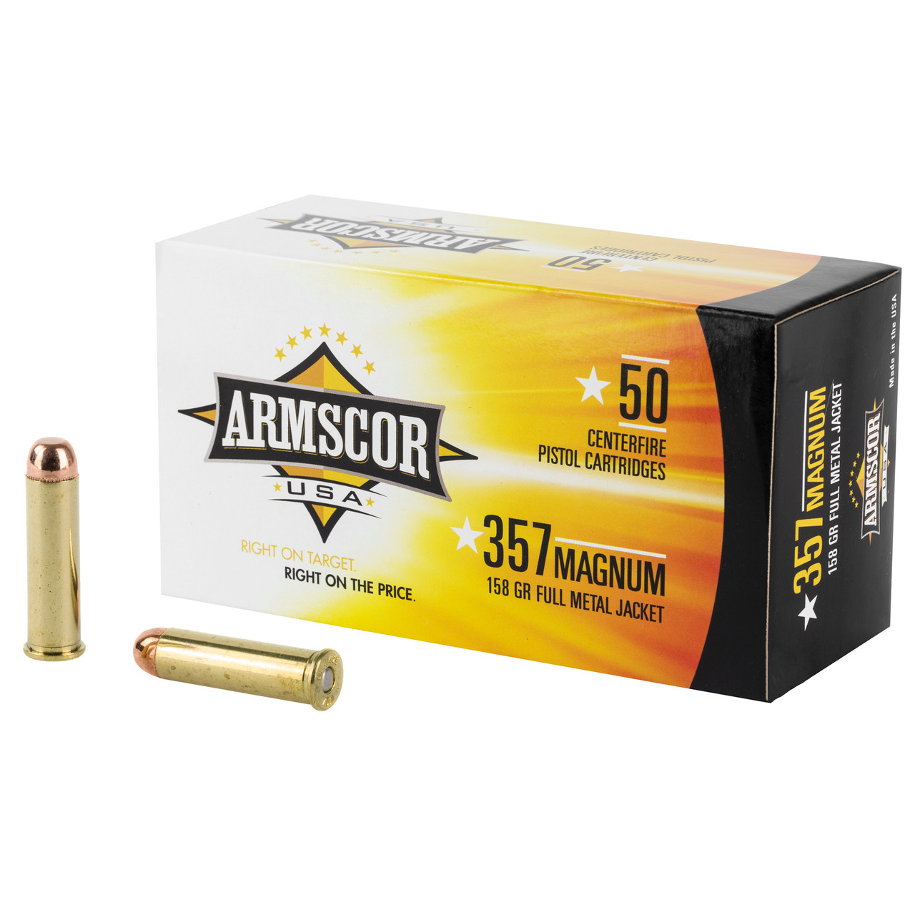 Armscor USA .357 MAGNUM, 158gr, FMJ - 50 Rounds [MPN: FAC357-6N ...