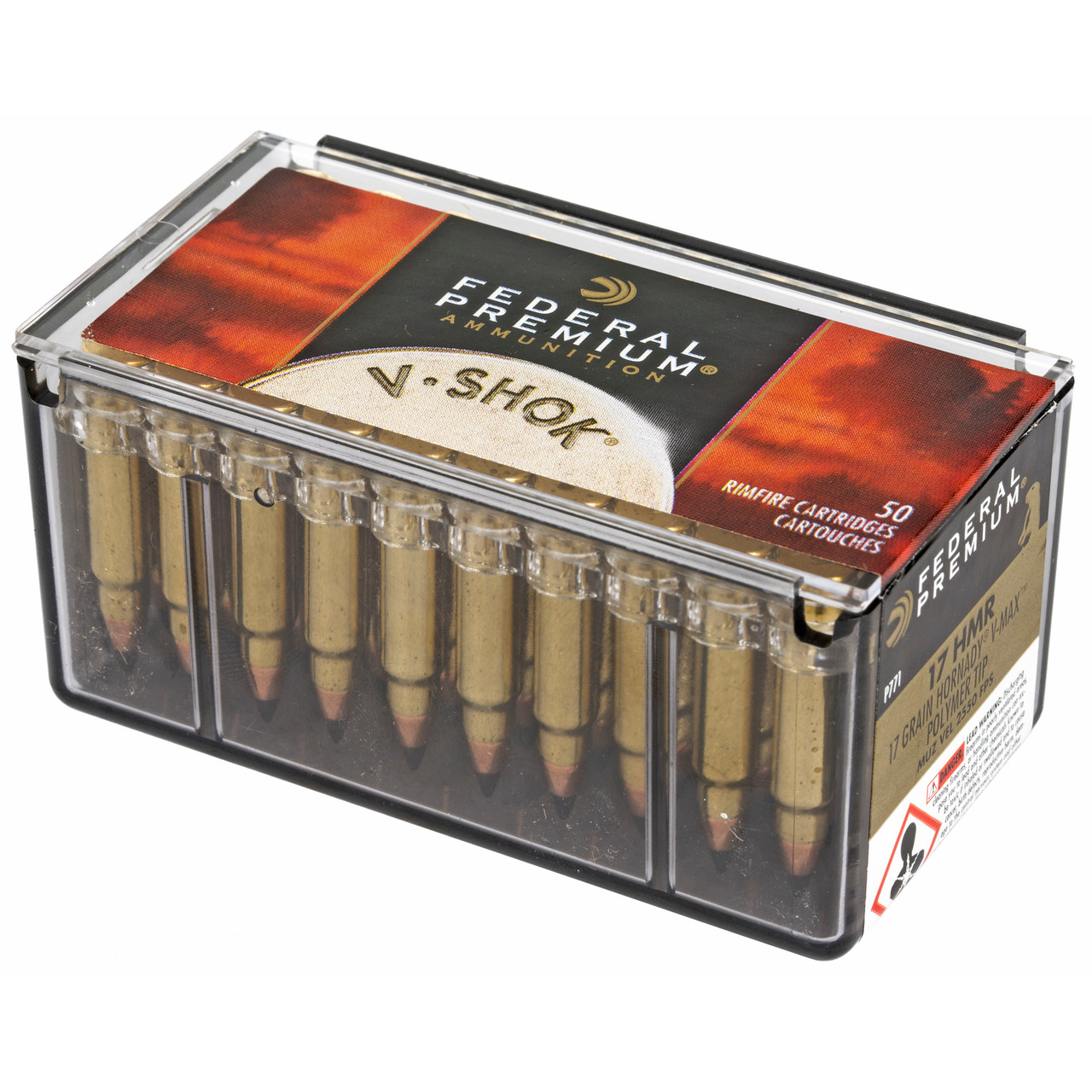Federal Premium .17 HMR, 17gr, V-MAX - 50 Rounds [MPN: P771] - Firearms ...