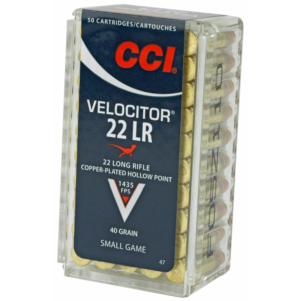 CCI Velocitor .22 LR, 40gr, CPHP - 50 Rounds - Firearms Depot