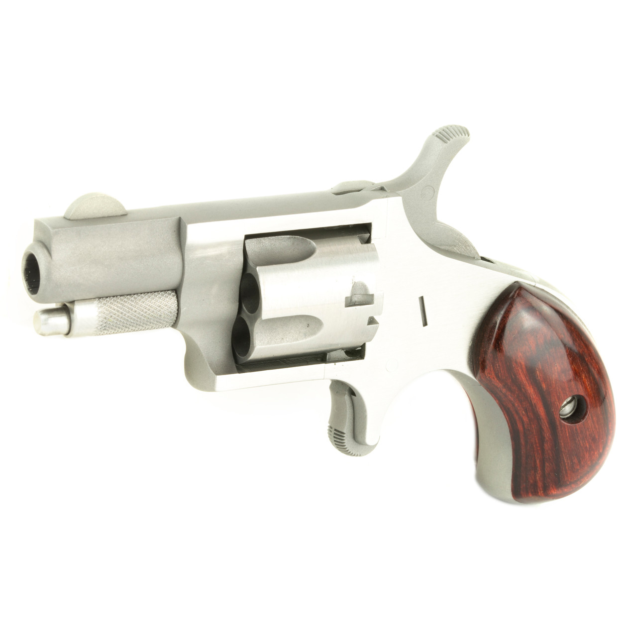 NAA 22S Mini-Revolver 22 Short 5rd 1.13" Stainless Steel Rosewood ...