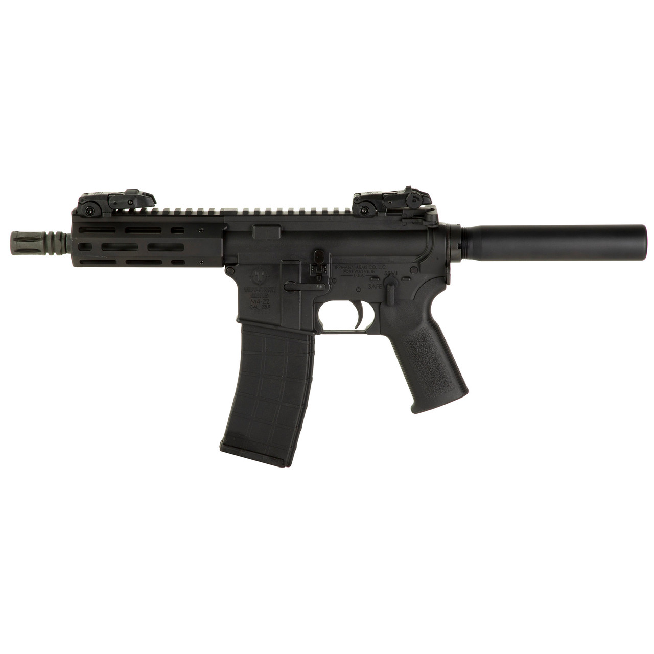 Tippmann Arms Company M4-22 Micro Elite .22 LR 7" 25rd Black AR-15 Pistol - Firearms Depot