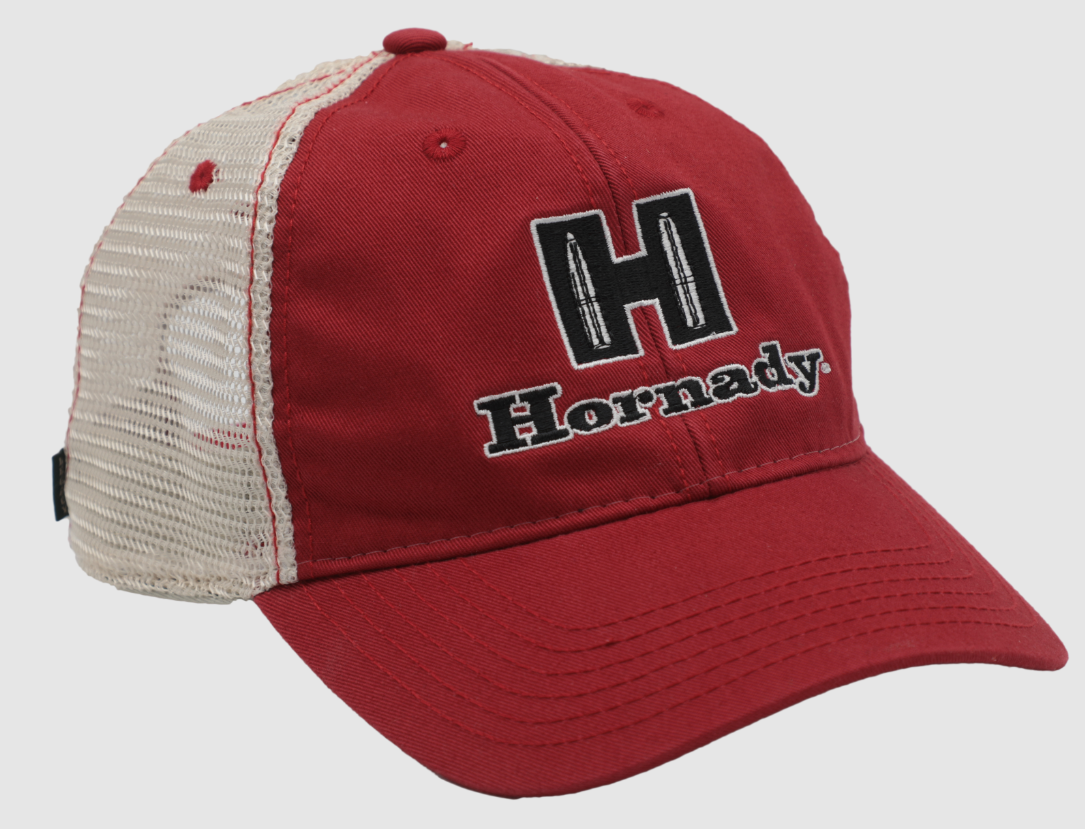 Hornady Cap Horn 99231 Red/white Mesh Hat - Firearms Depot
