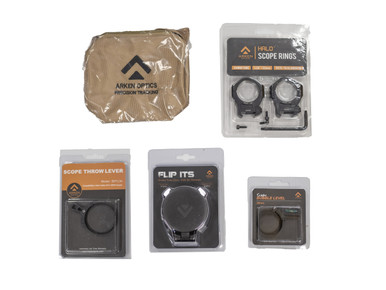 Arken Combo 1 (Includes 34mm Rings 1.26", 50mm Flip Caps, 34mm Bubble ...