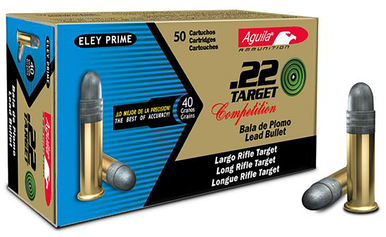 Aguila Target Competition .22 LR, 40gr, LRN - 50 Rounds [MPN: 1B222500 ...