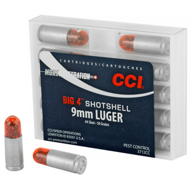 CCI Pest Control 9MM, 45gr, #4 Shotshell - 10 Rounds [MPN: 3712CC ...