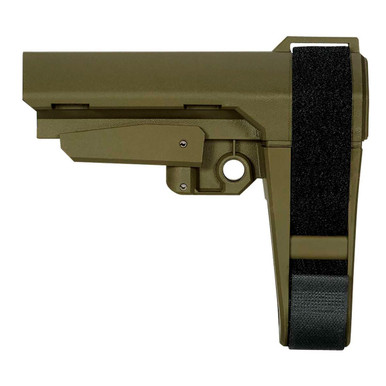 SB Tactical SBA3X-04-SB SBA3 Synthetic OD Green 5-Position Adjustable ...