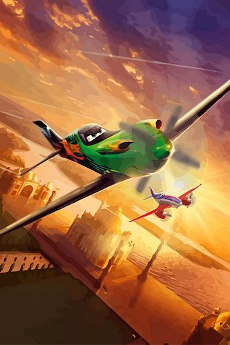 Paint by Numbers Kit - 20x30cm - Angry Plane