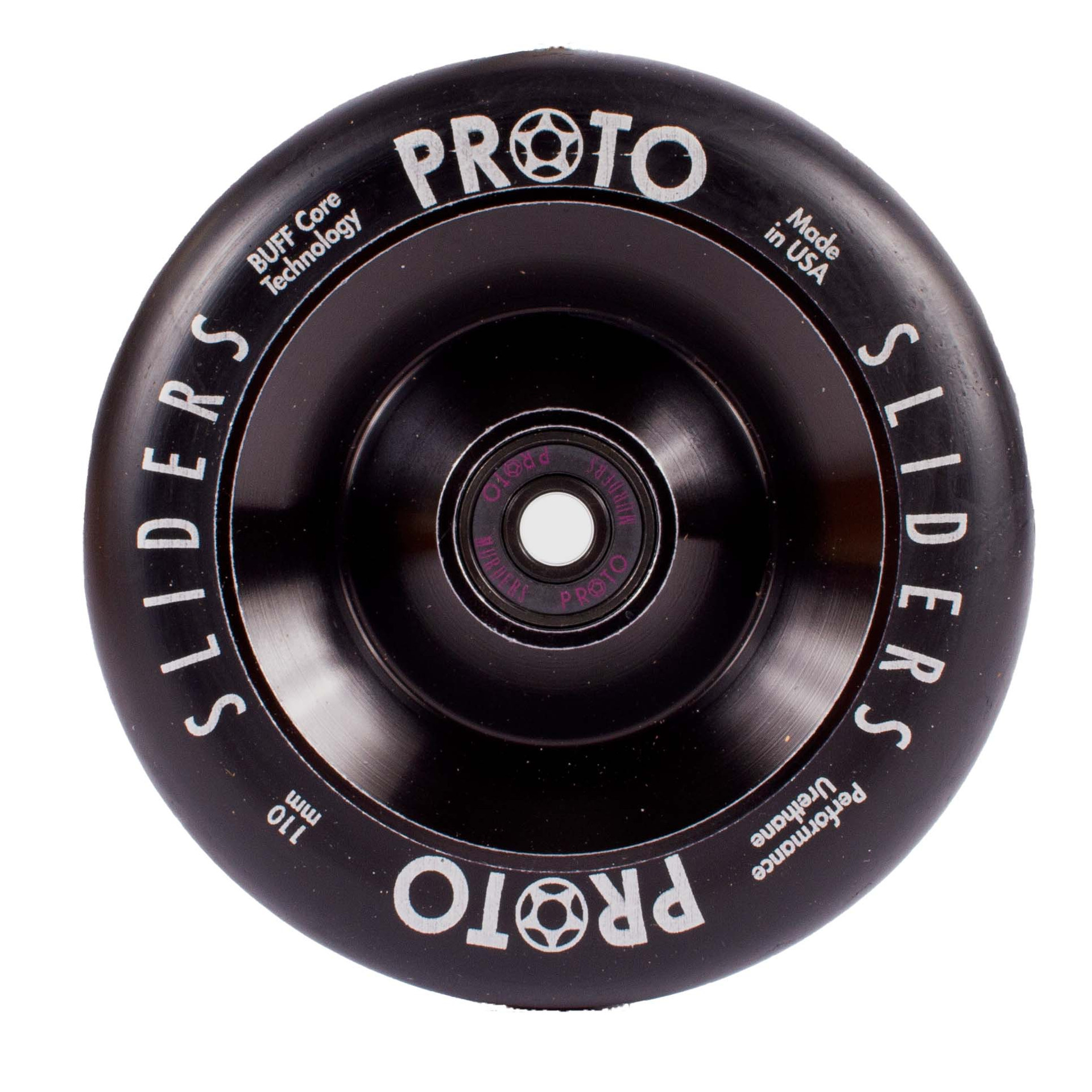 PROTO – Classic Full Core Sliders 110mm (Black on Black) - OC Pro Scooters