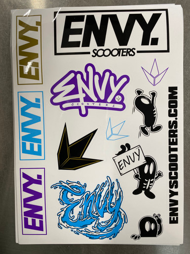 Envy Scooters Sticker Sheet