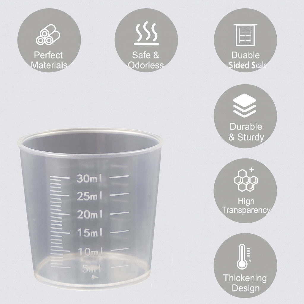 1Pc Mini 30ml Plastic Measuring Cup for Resin in Sri Lanka
