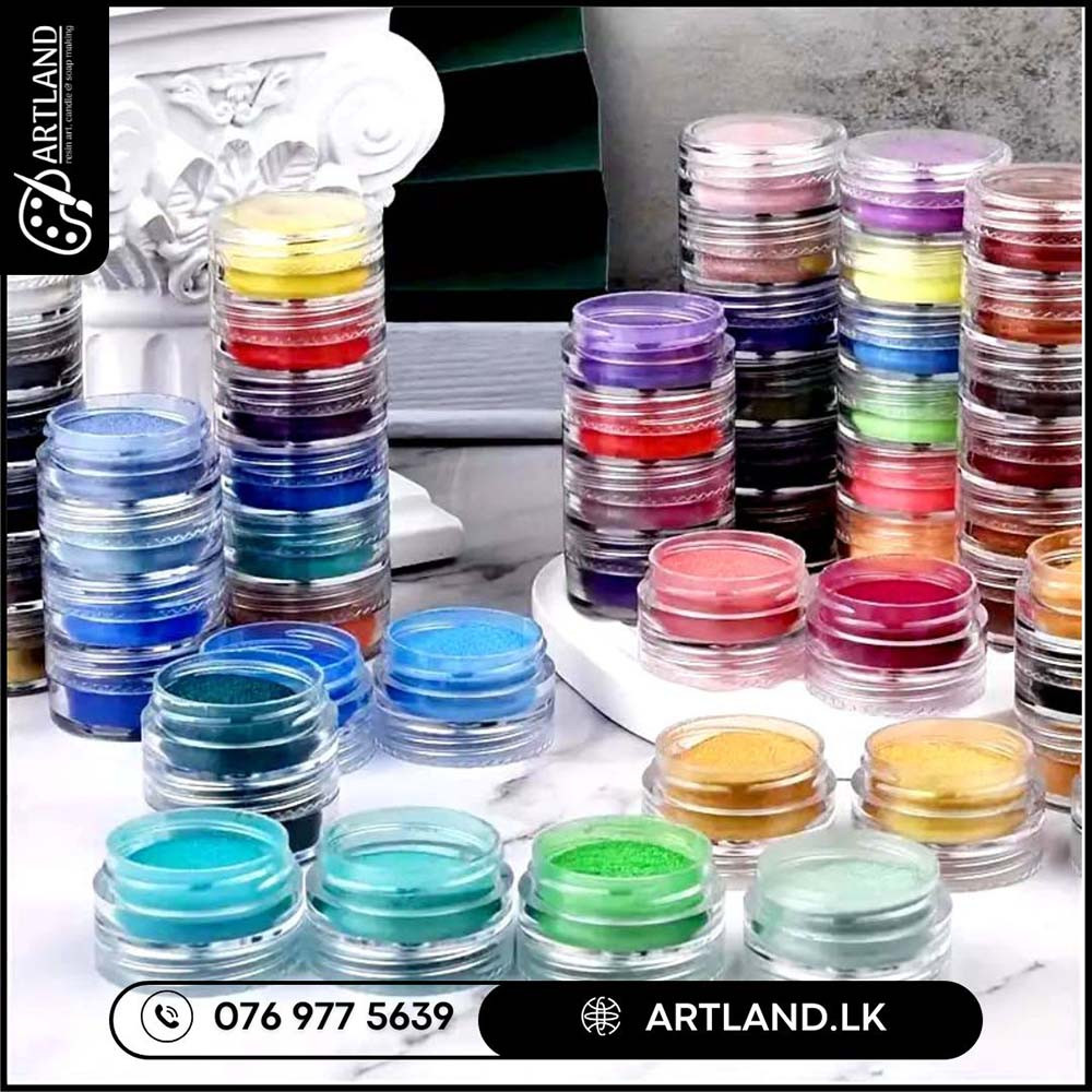 Pearlescent Mica Powder 6 Color Set in Sri Lanka | Artland