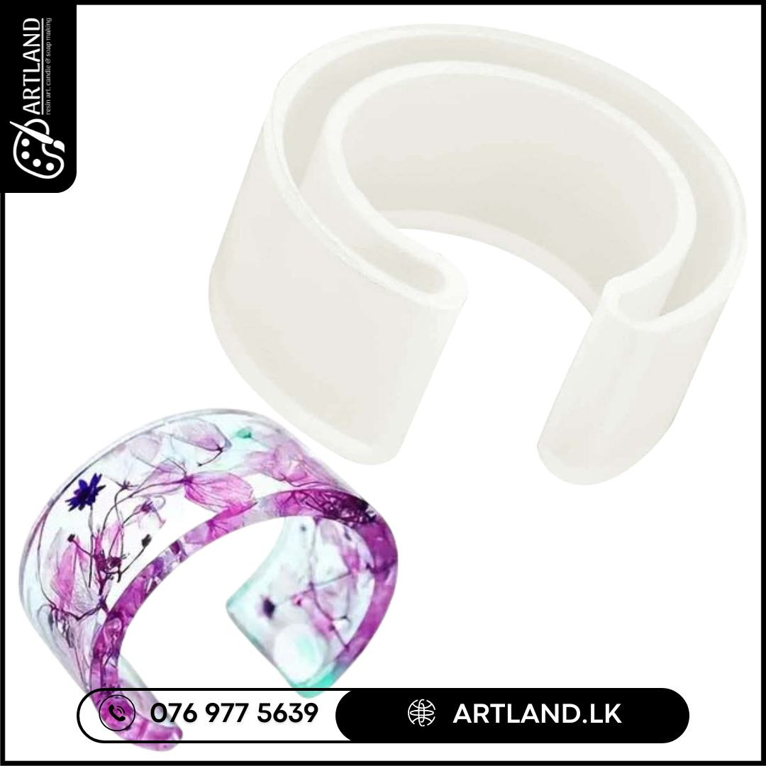 Open Cuff Bangle Silicone Mold for Jewelry Making in Sri Lanka