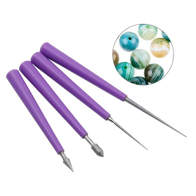 4Pcs Bead Hole Enlarger Tool Set in Sri Lanka