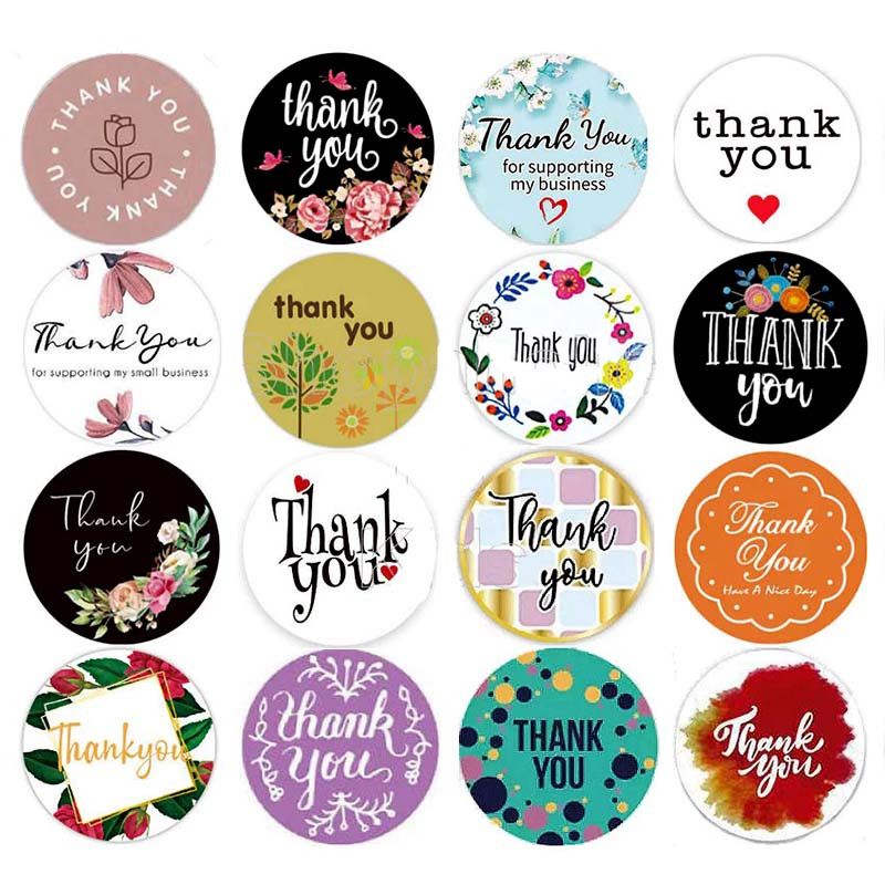 500x Thank You Stickers in Sri Lanka