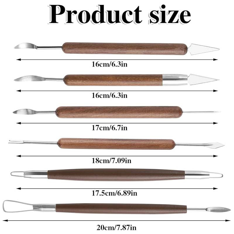 Clay Sculpting Tools 6Pcs in Sri Lanka