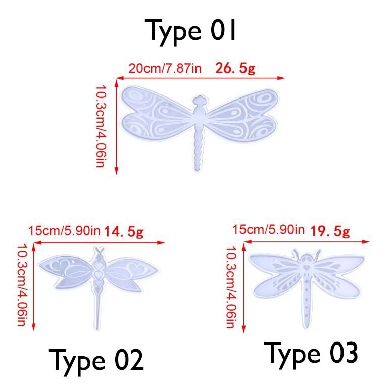 Large Dragonfly Shape Silicone Mold in Sri Lanka