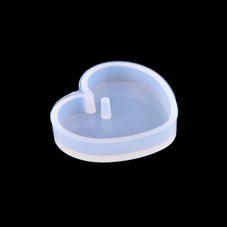 Heart Resin Pendant & Key Tag Mold with Hole in Sri Lanka