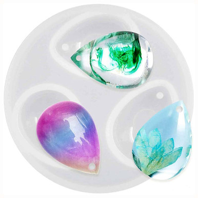 3 Tear Drop Silicone Resin Mold in Sri Lanka