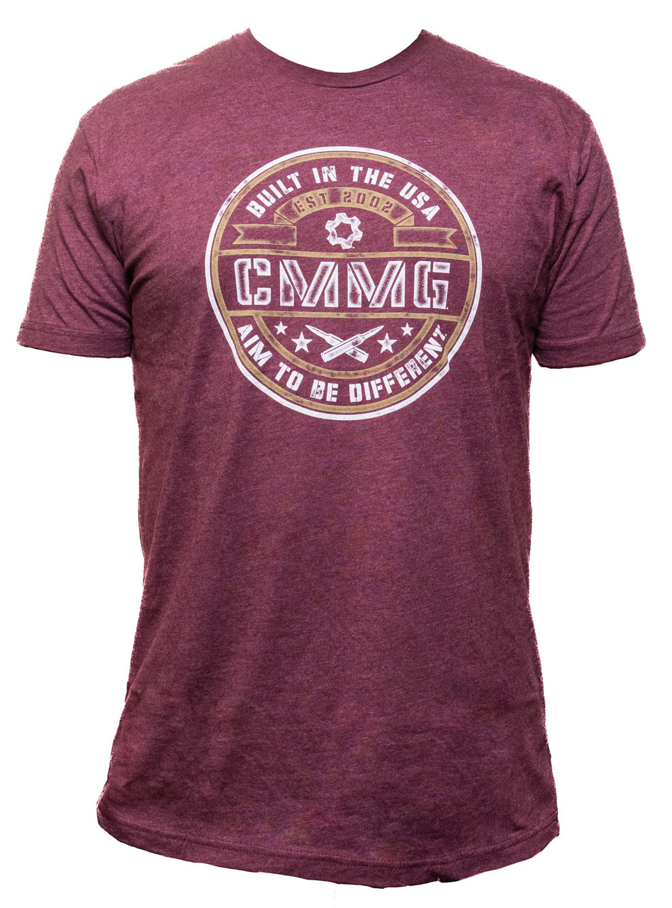 T-Shirt, Aim To Be Different, Heather Maroon | CMMG - AR 15 and AR 10 ...