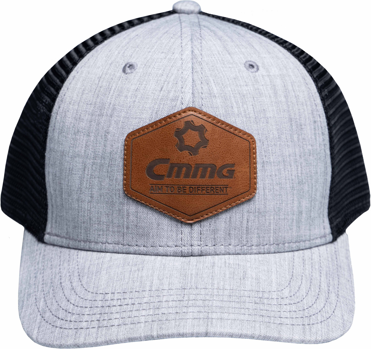 Hat, Legacy Leather Patch, Gray/Black | CMMG - AR 15 and AR 10 Builds ...