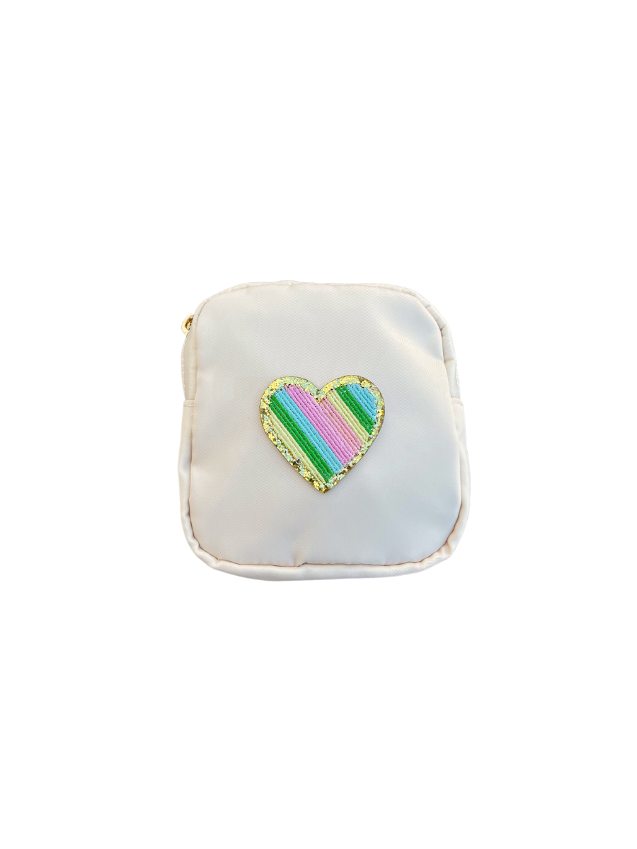 Mini Pouch with Heart - L.A. Green