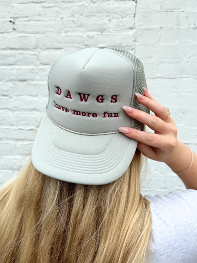 DAWGS Trucker Hat - Grey - L.A. Green