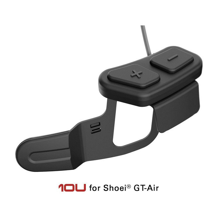 Sena 10U Bluetooth Communication System with Handlebar Remote for Shoei ...