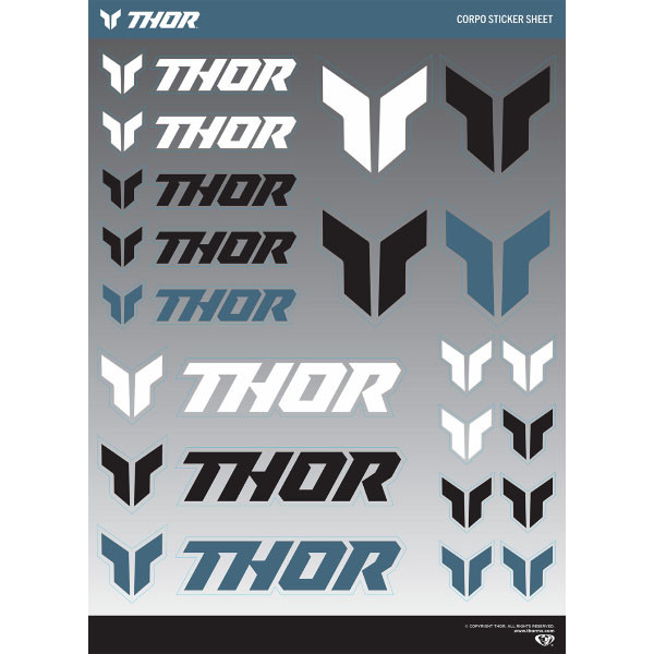 Thor Decal Sheet Corpo | Motocross Stickers | Motorcycle Stickers ...