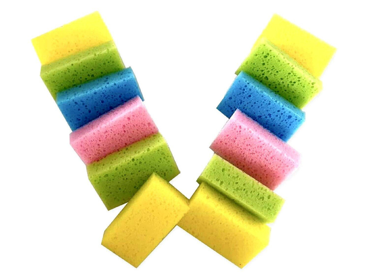 2 Packs of 12 Shining Multi-Use Cleaning Sponge 4.5"x 2.5"