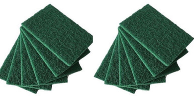 2 Packs of 6 Shining Non-Scratch Heavy Duty Scouring Pads 6''x 4''