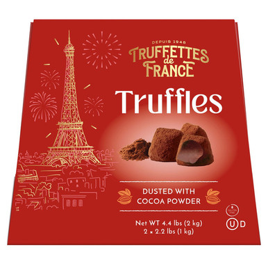 Chocmod Truffettes de France Natural Truffles Gift Box, Total 4.4 LBS