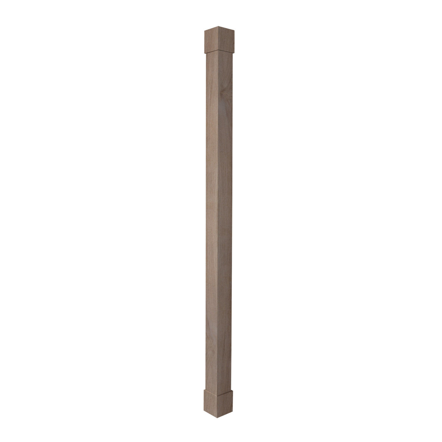 Unfinished Natural White Oak Column Wrap 8'7"