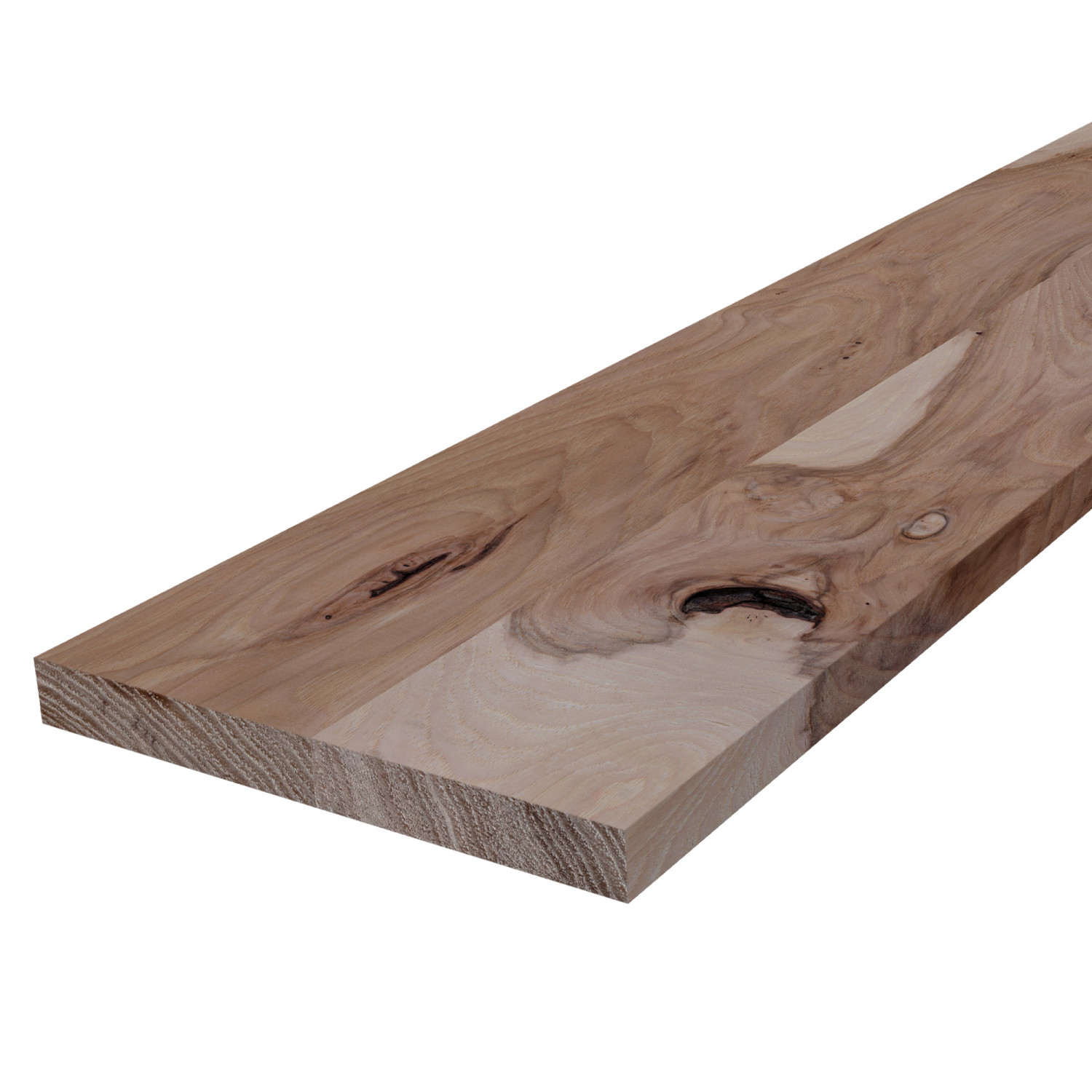 Unfinished Rustic Hickory 1X8 Board 2'
