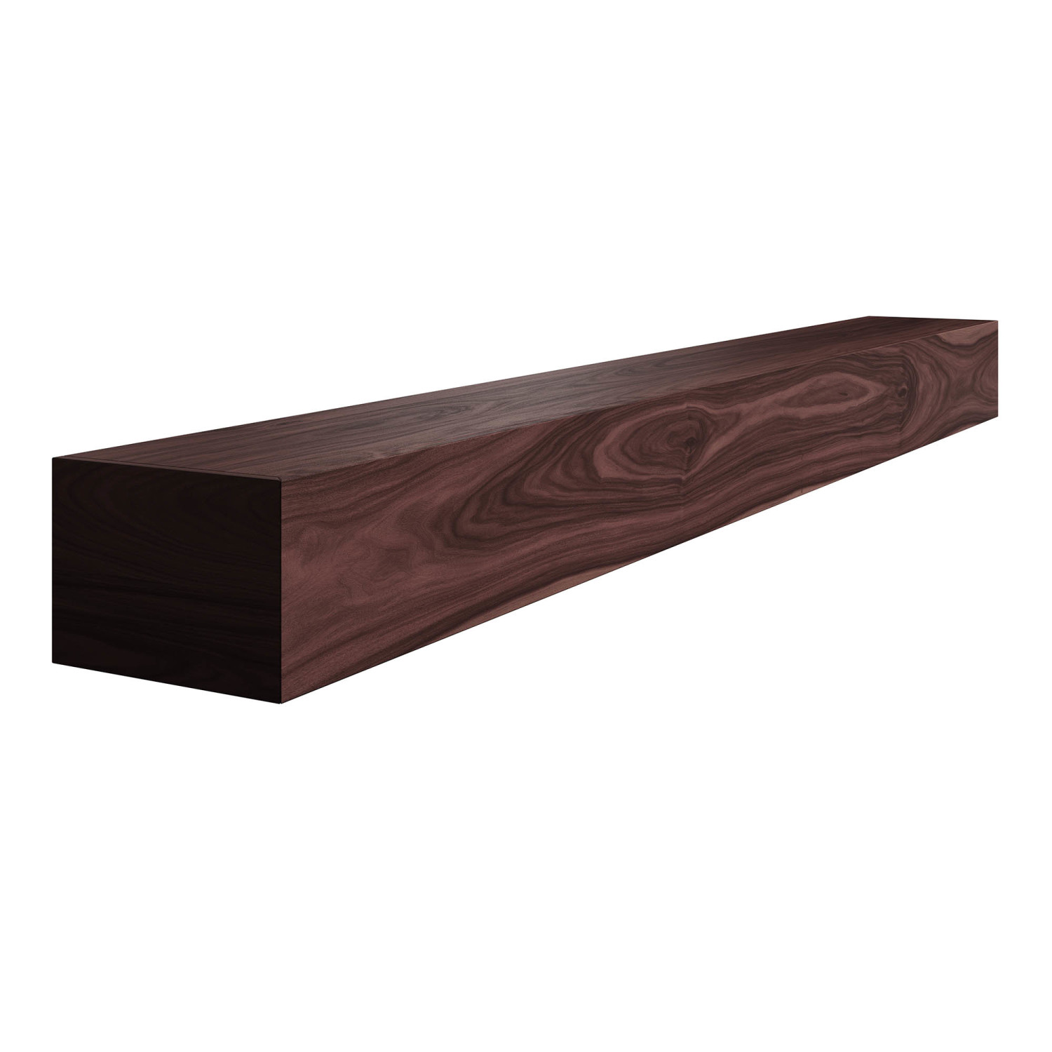 Unfinished Natural Walnut Archdale Mantel 60"
