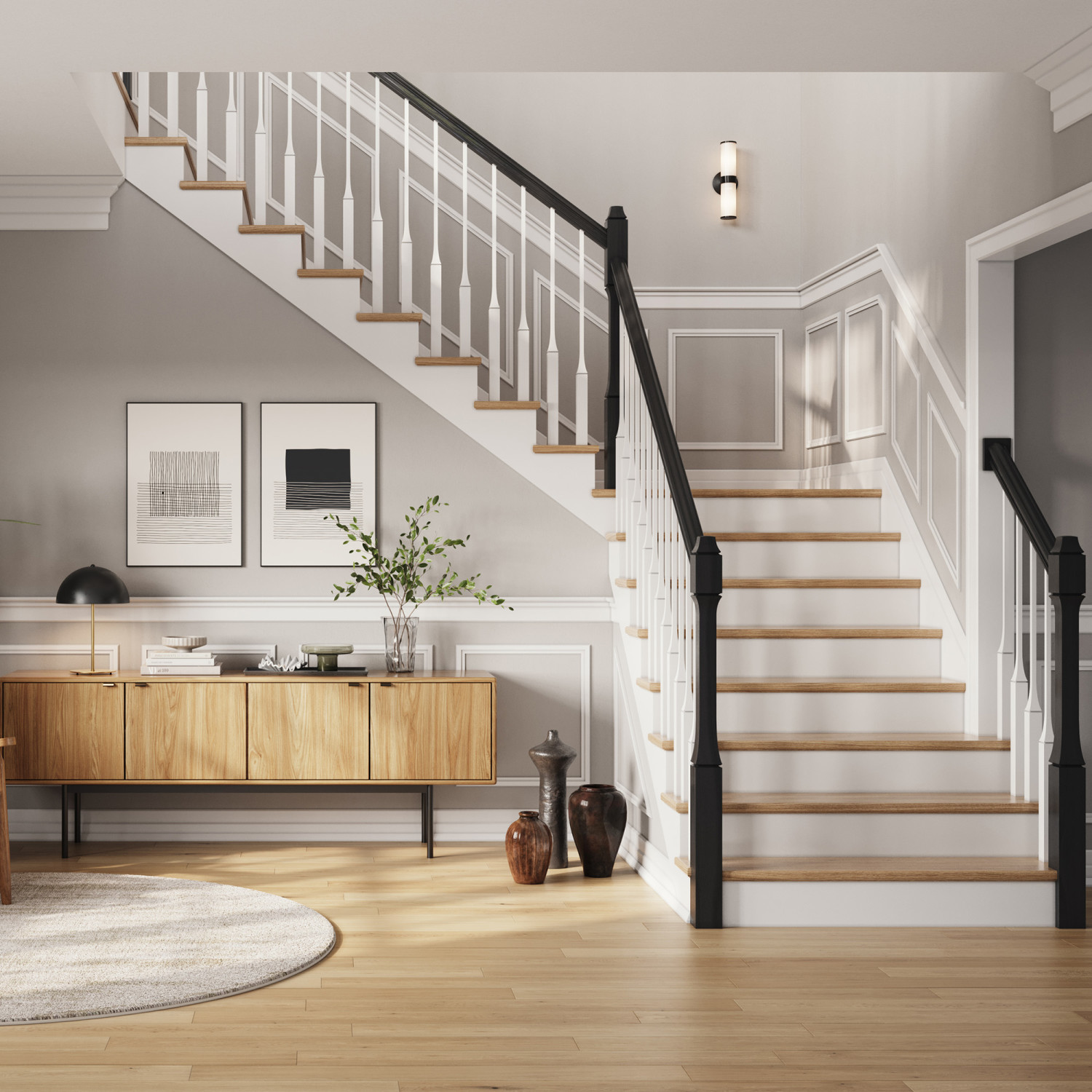 Lucent Poplar Chair Rail Cap 7'8"