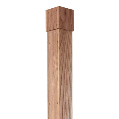 Unfinished Rustic Red Oak Column Wrap 8'7"