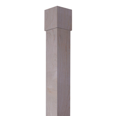 Unfinished Natural Soft Maple Column Wrap 8'7"