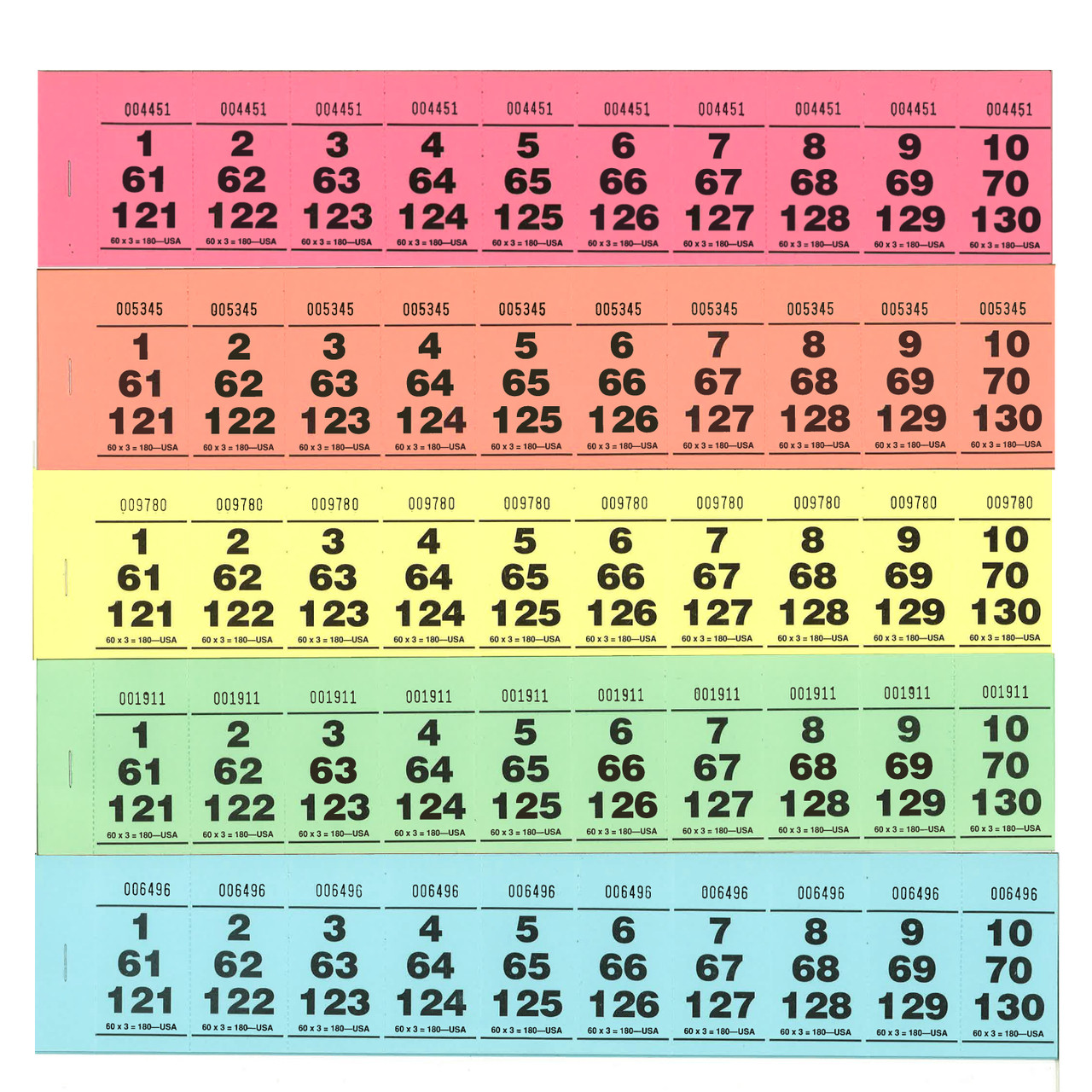 Paddle Tickets for Meat Raffles and Fundraising Wheel Events