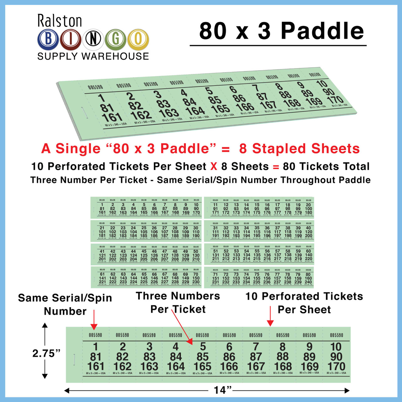 Paddle Tickets for Meat Raffles and Fundraising Wheel Events