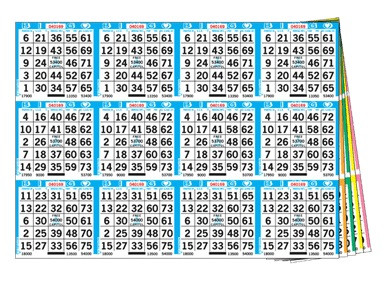 12 on Horz. Unimax Collated Bingo Paper (758 Books) - Bingo Supply ...