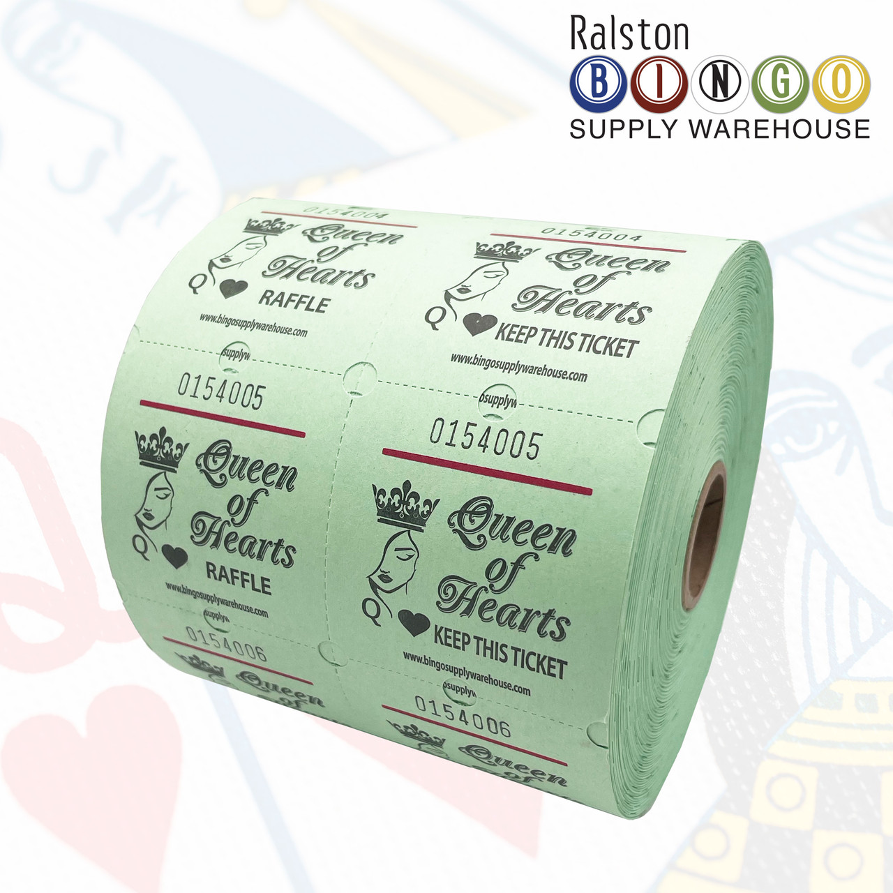 Queen of Hearts Raffle Board - Bingo Supply Warehouse