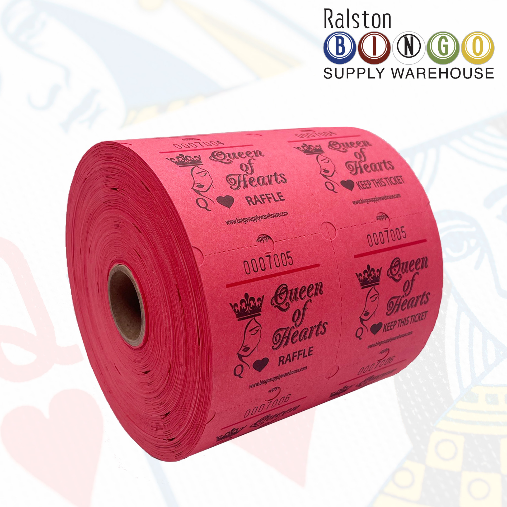 Queen of Hearts Raffle Board - Bingo Supply Warehouse