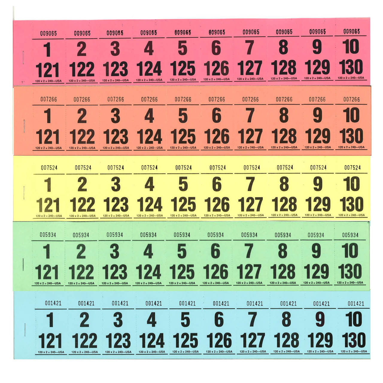 Paddle Tickets for Meat Raffles and Fundraising Wheel Events