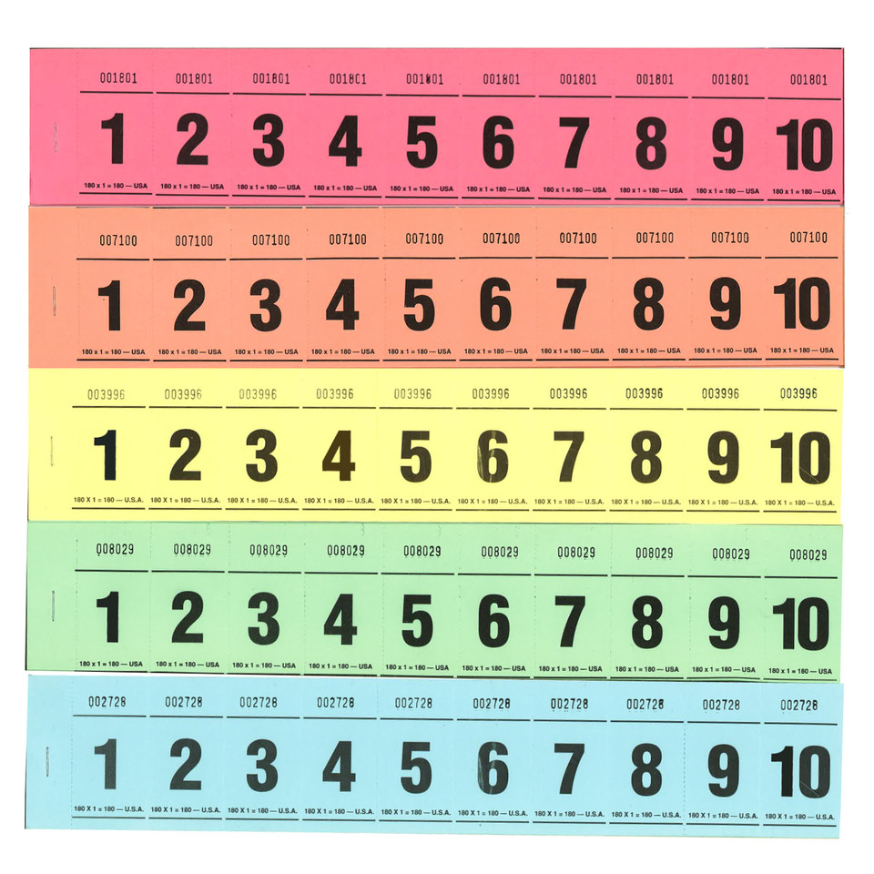 Paddle Tickets for Meat Raffles and Fundraising Wheel Events