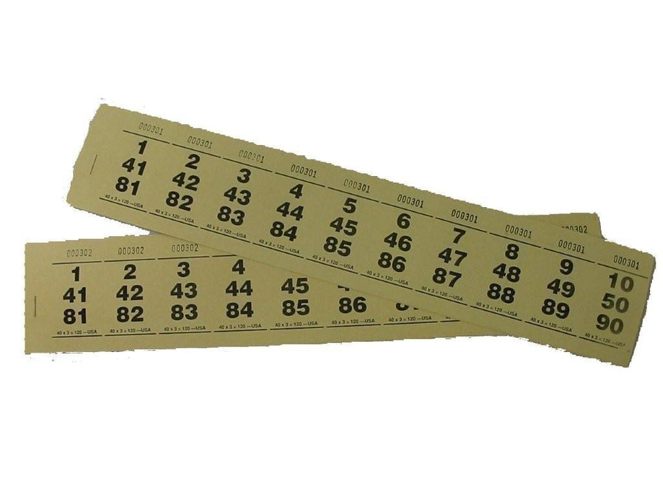 Paddle Tickets for Meat Raffles and Fundraising Wheel Events