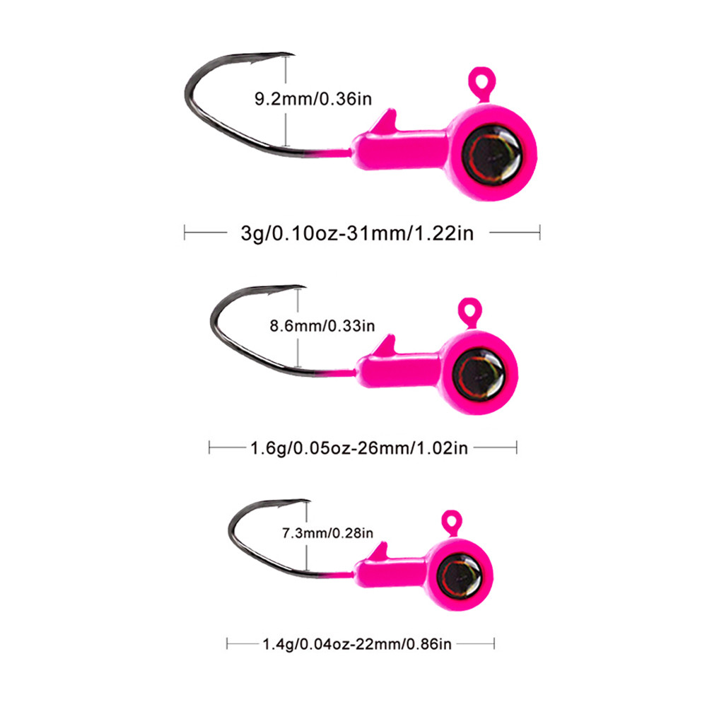 Fish-Field Crappie Party Jig Heads - Case Pack of 12