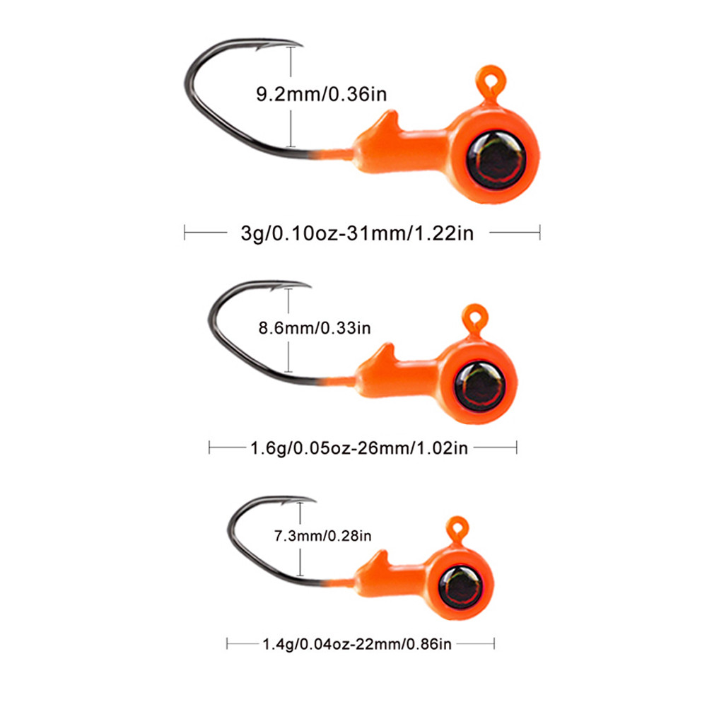 Fish-Field Crappie Party Jig Heads - Case Pack of 12