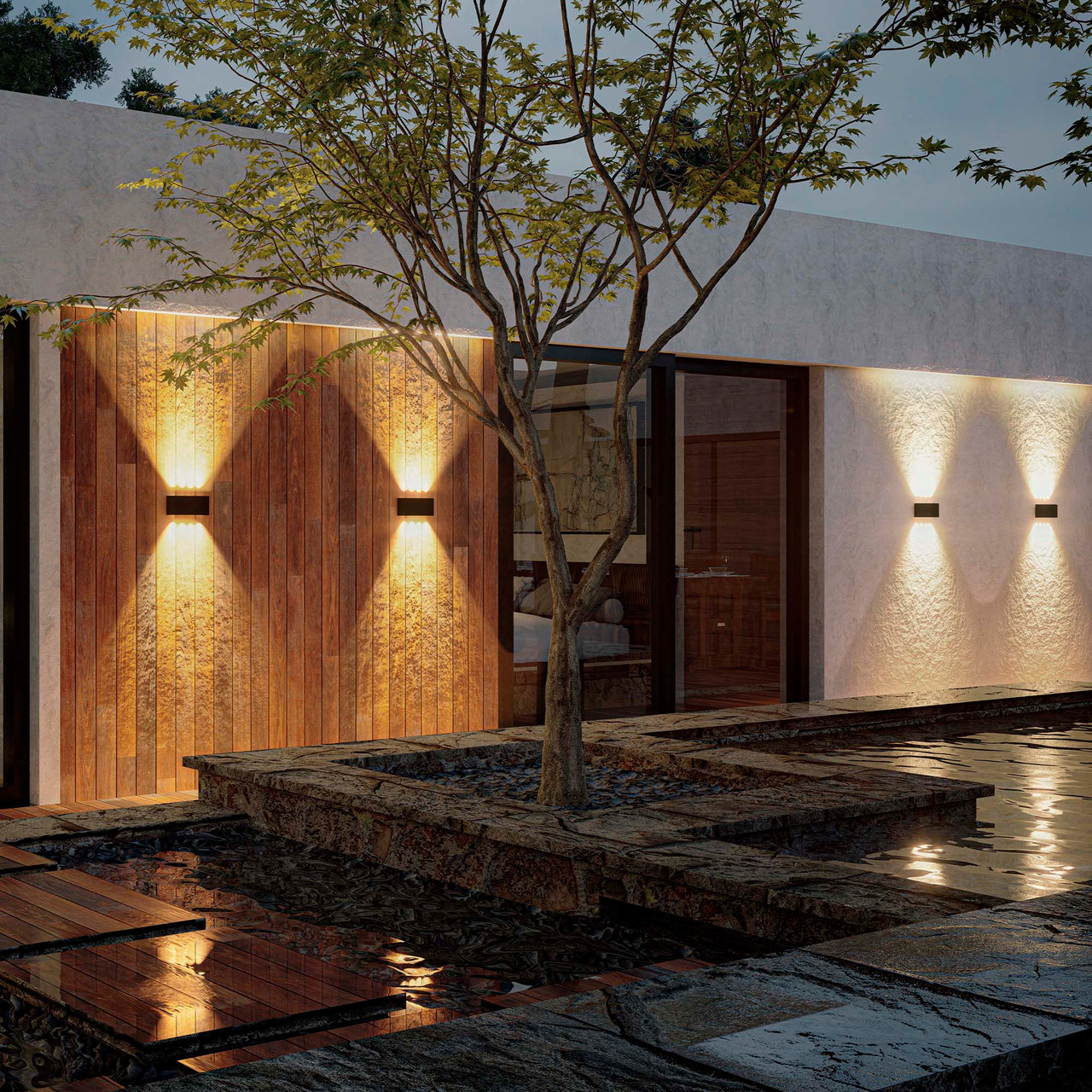 Illux ML-8408 Lámpara Led De Sobreponer En Muro 8 W 100-277 V 3 000 K