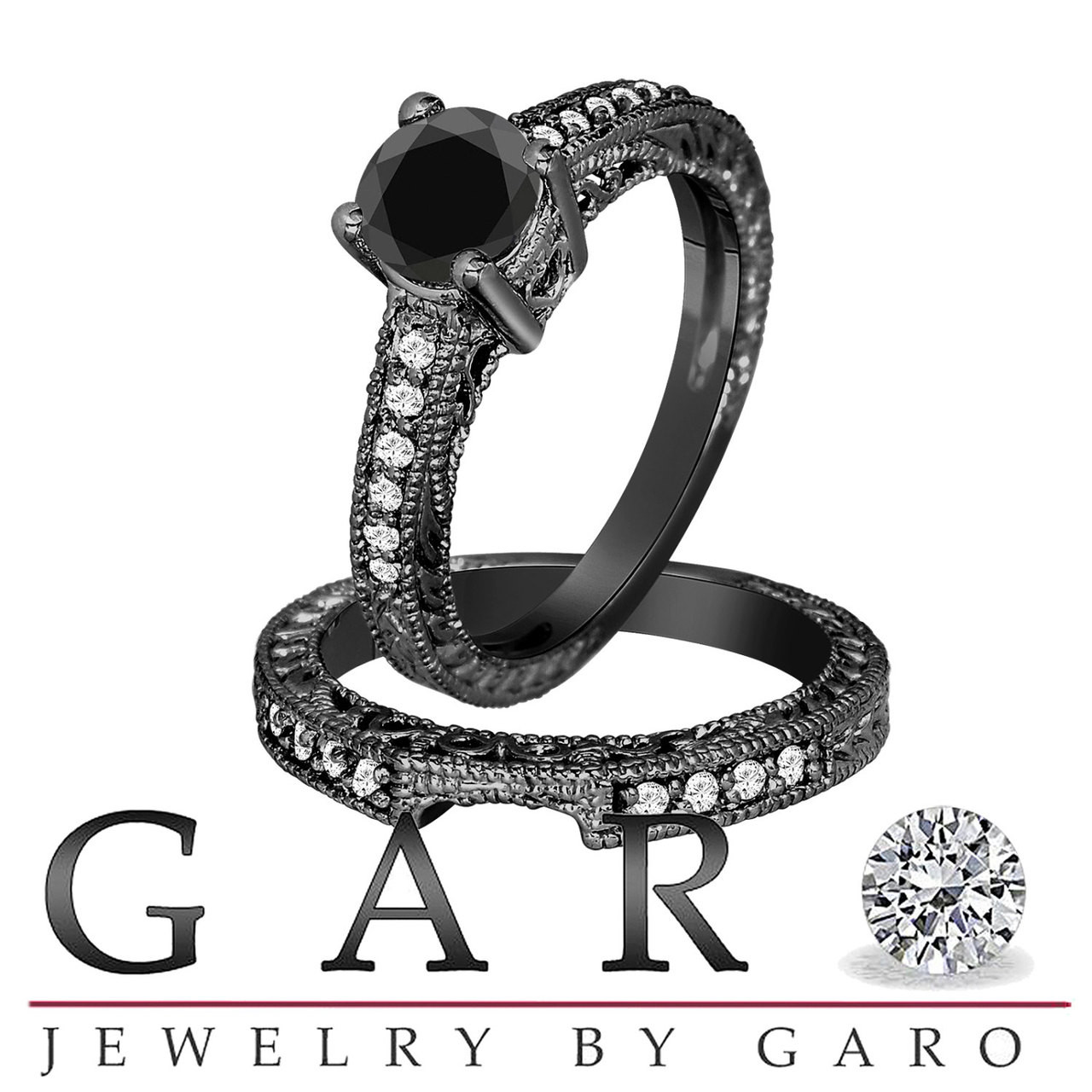 Black diamond jewelry set store