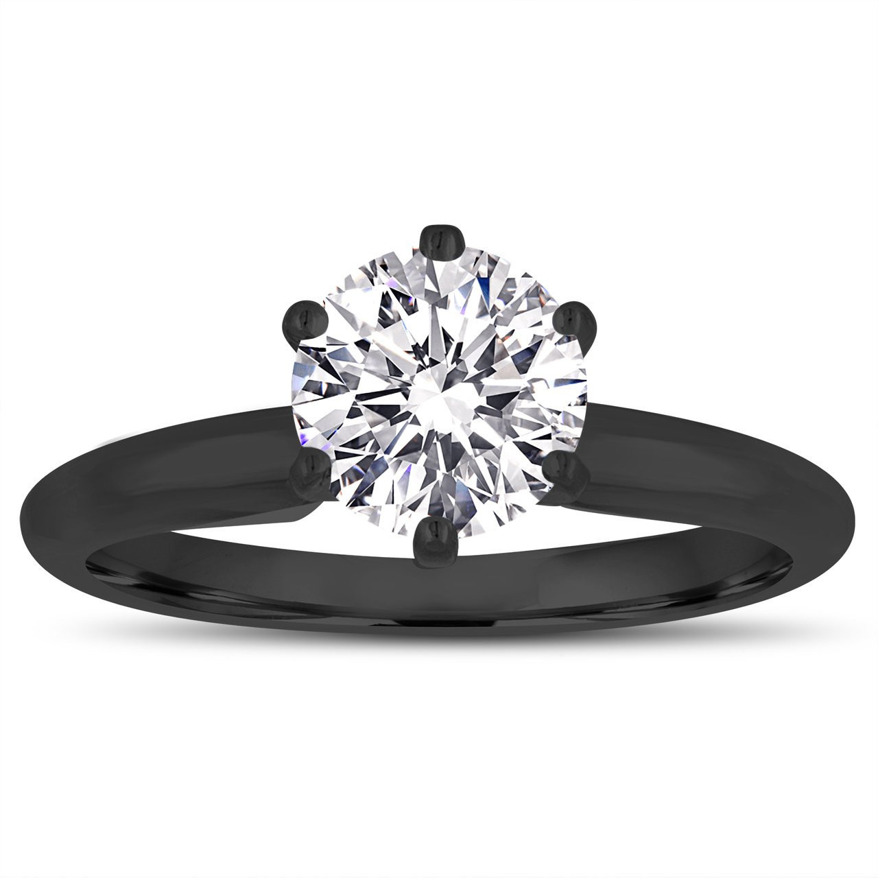 D Color Internally Flawless Diamond Engagement Ring, Solitaire Vintage ...